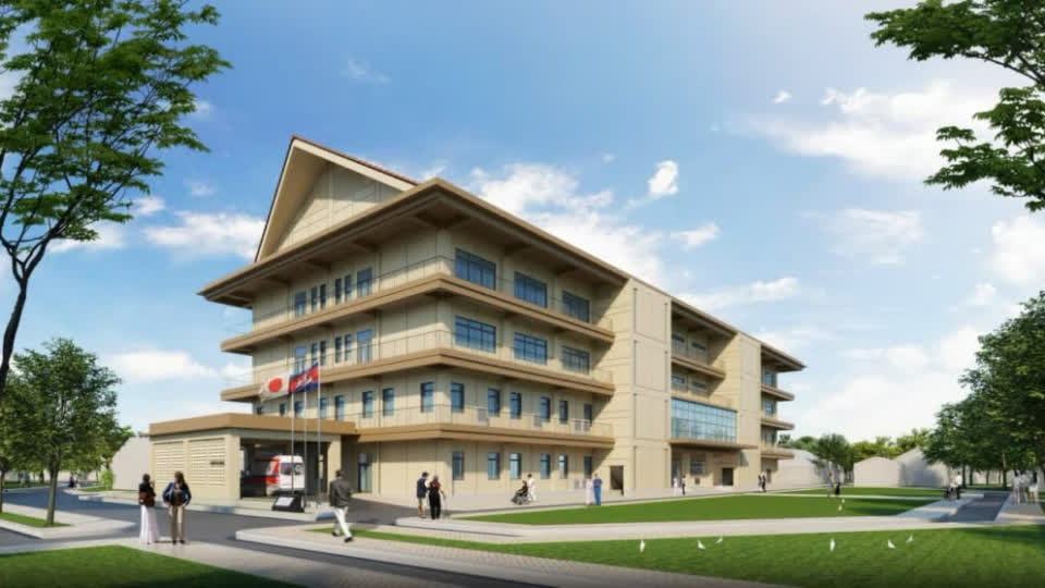 គម្រោងកែលម្អ មន្ទីរពេទ្យបង្អែកសៀមរាប ក្រោមជំនួយជិត១៩លានដុល្លាររបស់ JICA ចាប់ផ្ដើមសាងសង់ហើយ - TNAOT