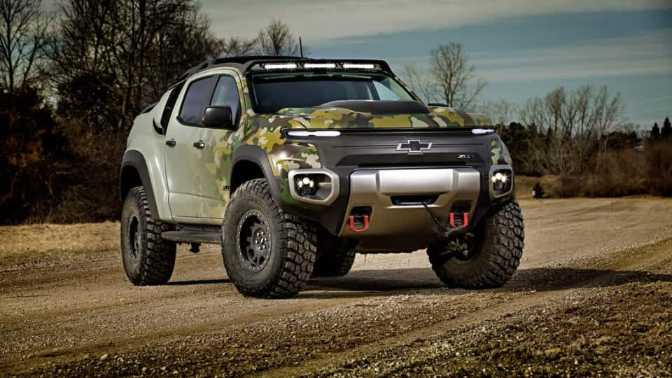 ញាក់សាច់ Chevrolet Colorado ZH2🔥ប្រើអុីដ្រូសែន ជាប្រភេទរថយន្ត Concept ...