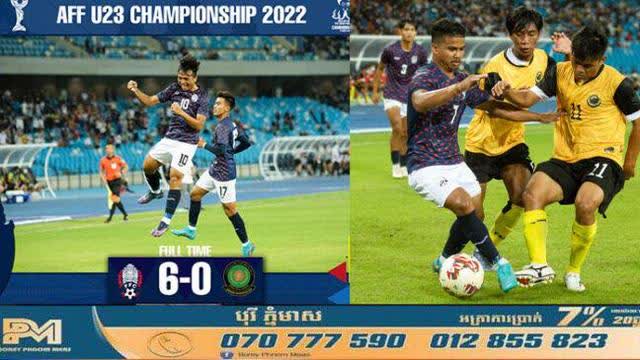 AFF U-23 ៖ កម្ពុជា យកឈ្នះ ព្រុយណេ ៦ទល់០ ក្នុងជំនួបបើកឆាកពូល A លើទឹកដីថ្មី - TNAOT