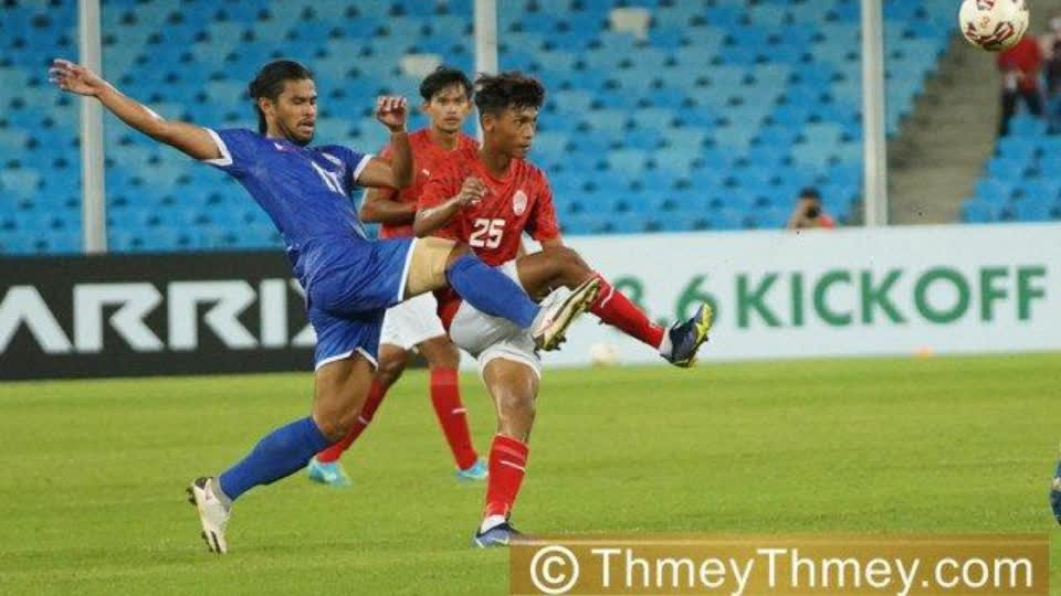 AFF U23៖ ស៊ិន សុវណ្ណមករា នាំកម្ពុជាឈ្នះហ្វីលីពីន ១-0 - TNAOT