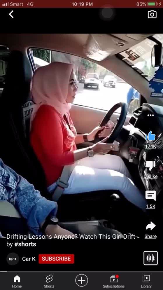 Girl drift car OMG😱😱 - TNAOT